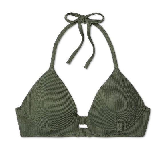Shade & Shore | Swim | Shade Shore Palm Green Triangle Bikini Top ...